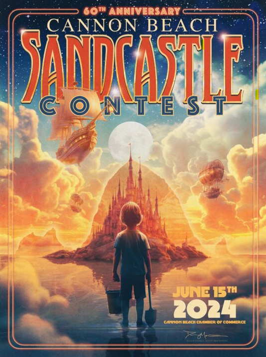 Sandcastle Contest Sticker Bundle | Cannon Beach Chamber of Commerce